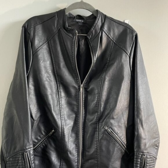 torrid | Jackets & Coats | Torrid Leather Bomber Jacket | Poshmark